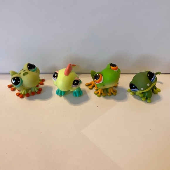 Littlest Pet Shop | Toys | Lps Littlest Pet Shop Lot Of 4 Frog Gecko ...